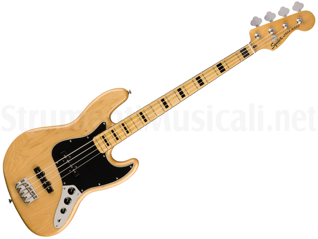 FENDER Squier Classic Vibe '70s Jazz Bass Natural a Roma e Milano