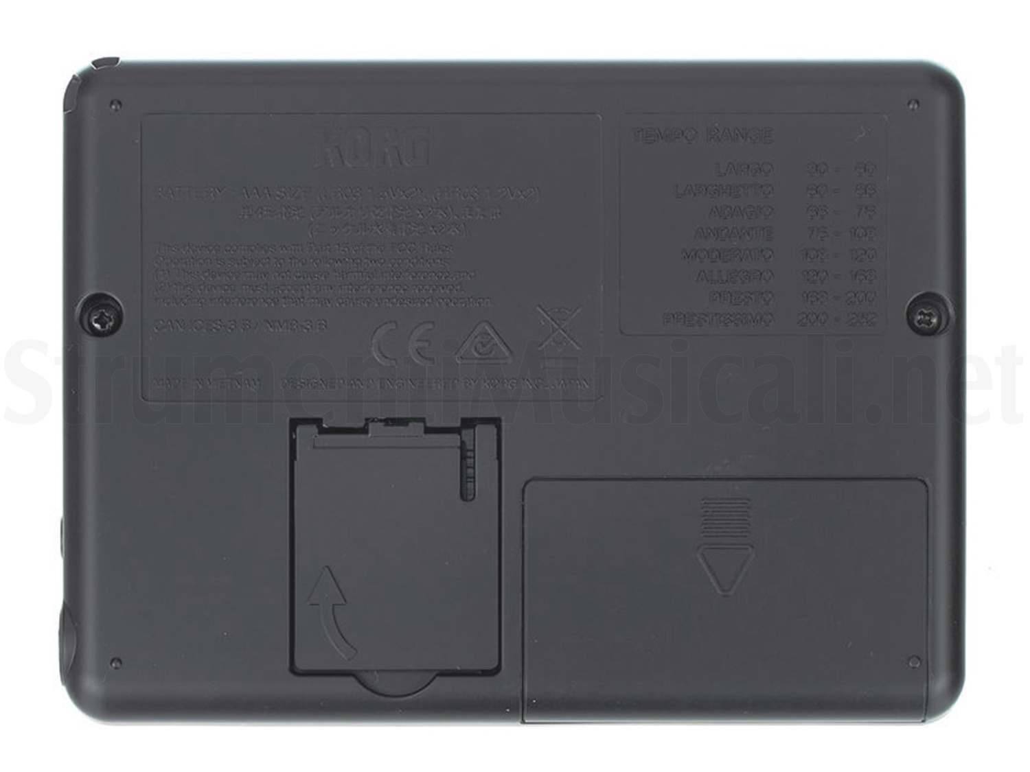 KORG TM-50TR Tuner/Metronome/Tone Trainer - Black | Strumenti Musicali .net