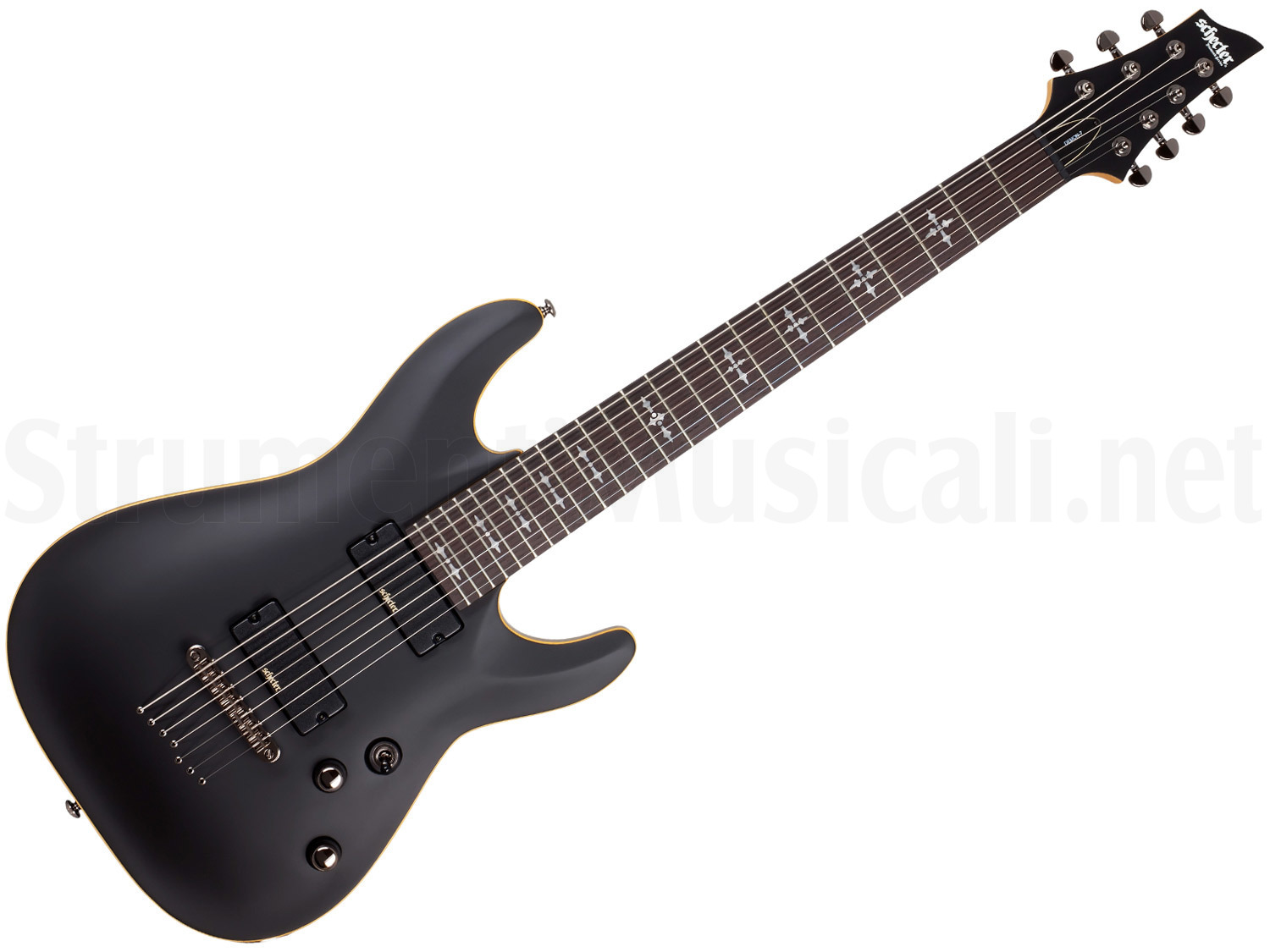 SCHECTER Demon 7 Aged Satin Black | Strumenti Musicali .net