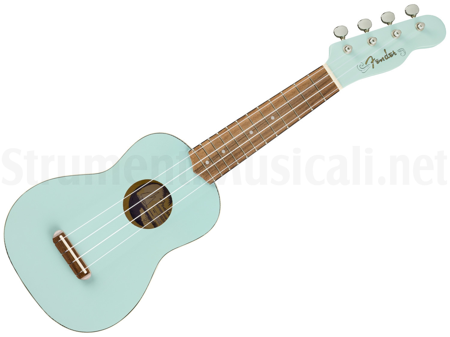 FENDER Venice Soprano Ukulele WN Daphne Blue a Roma e Milano