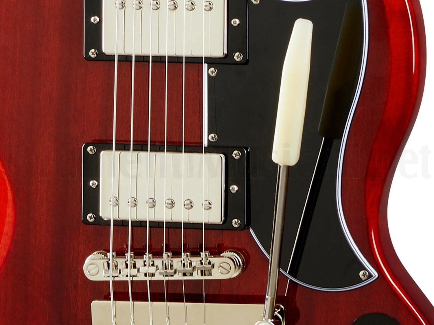 EPIPHONE SG Standard 60s Maestro Vibrola LRL Vintage Cherry | Strumenti Musicali .net