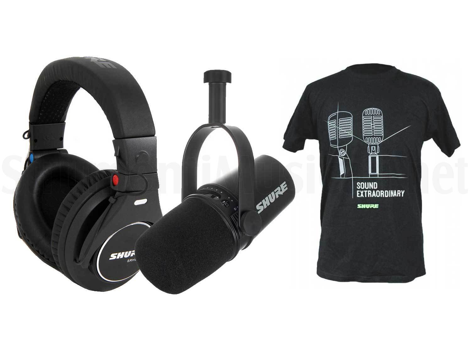 SHURE Podcast Bundle MV7 + SRH840 | Strumenti Musicali .net