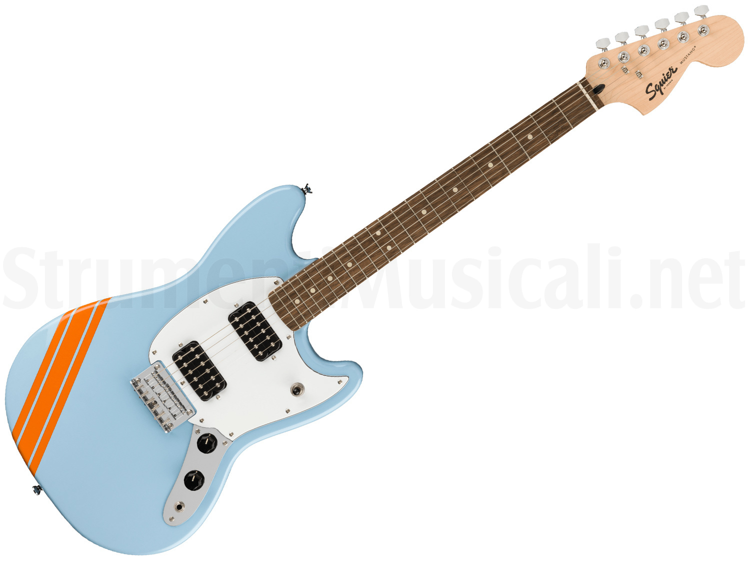 FENDER Squier FSR Bullet Competition Mustang HH LRL Daphne Blue w ...
