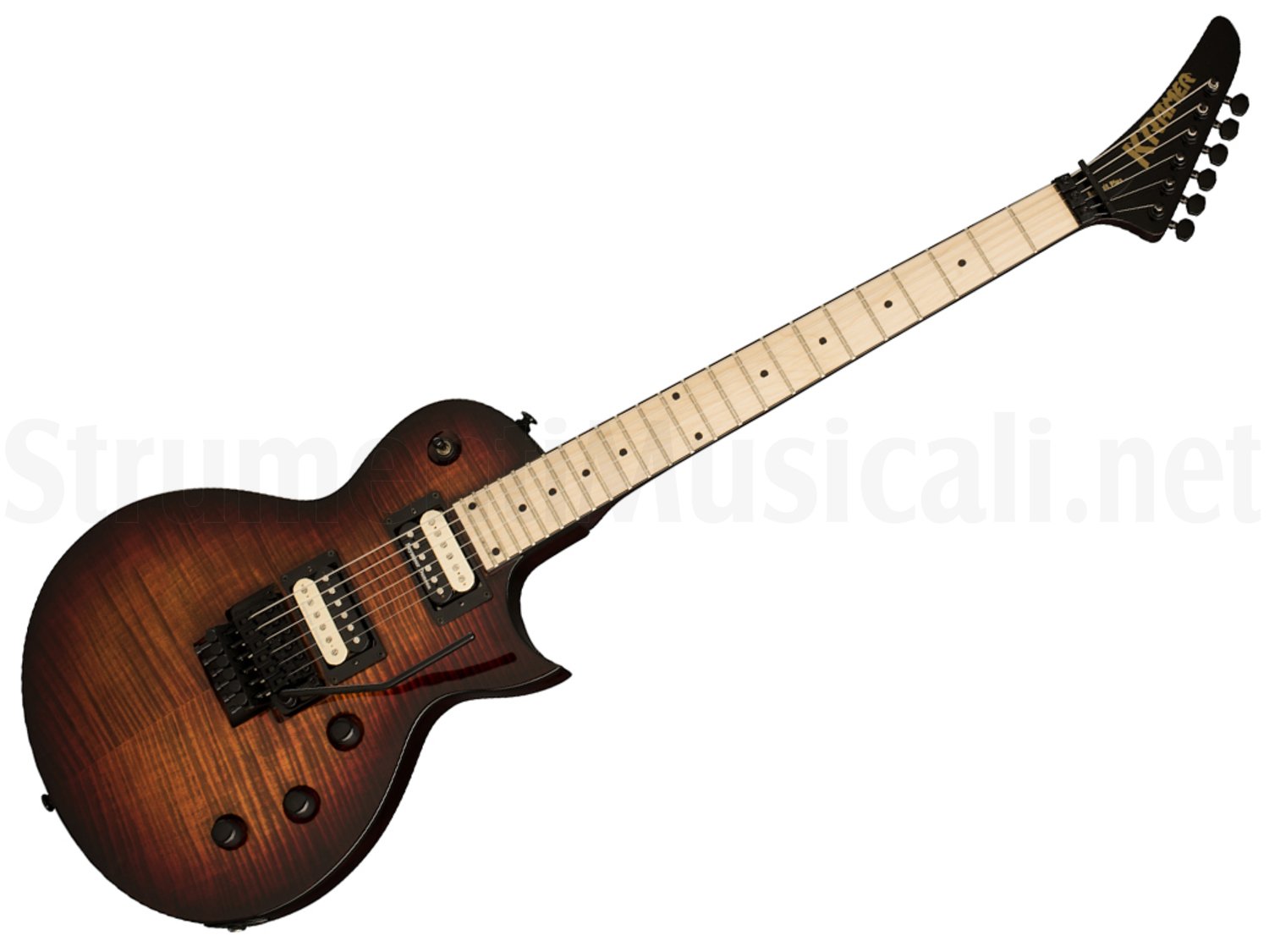 KRAMER Assault Plus Reverse Headstock Maple Fretboard Bengal Burst ...