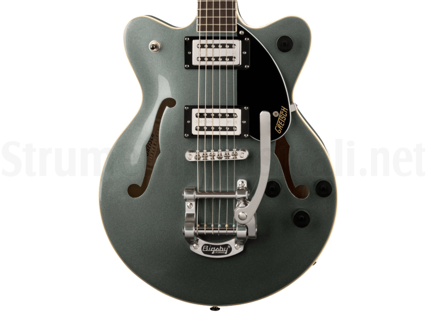 GRETSCH G2655T Streamliner Center Block JR with Bigsby Stirling Green ...