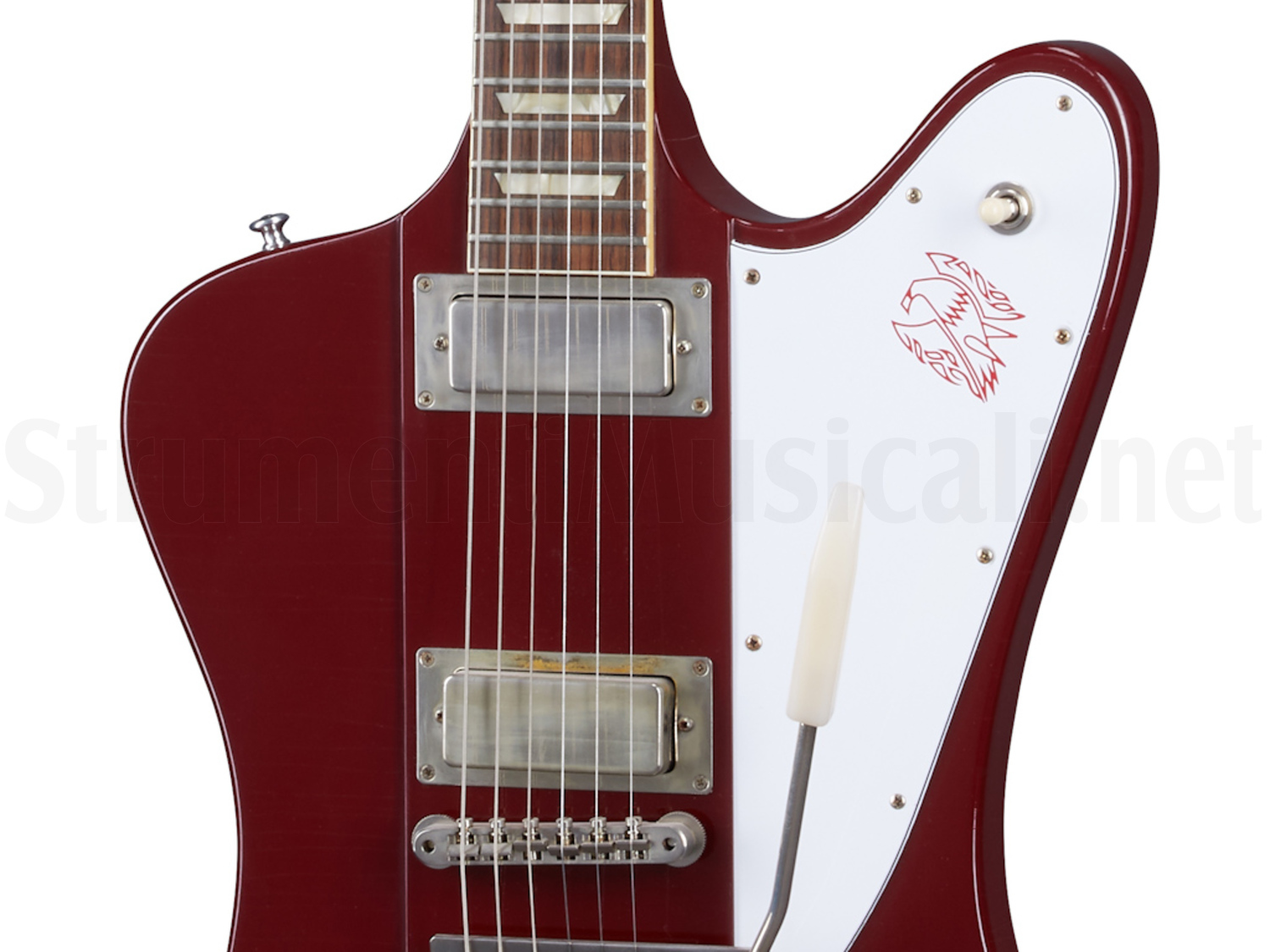 GIBSON CS Murphy Lab 1963 Firebird V with Maestro Vibrola ULA Ember Red ...