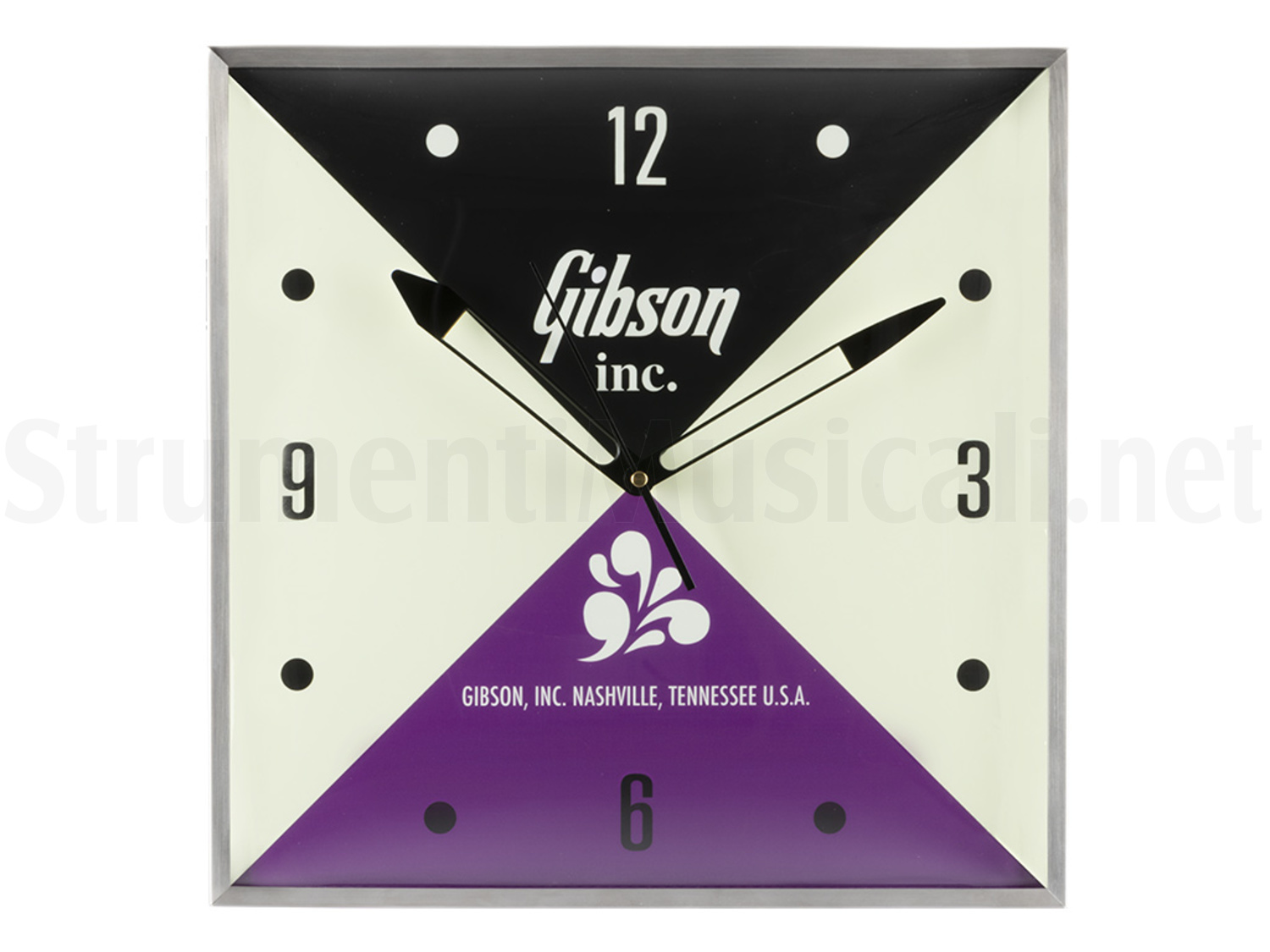 GIBSON Vintage Lighted Wall Clock | Strumenti Musicali .net