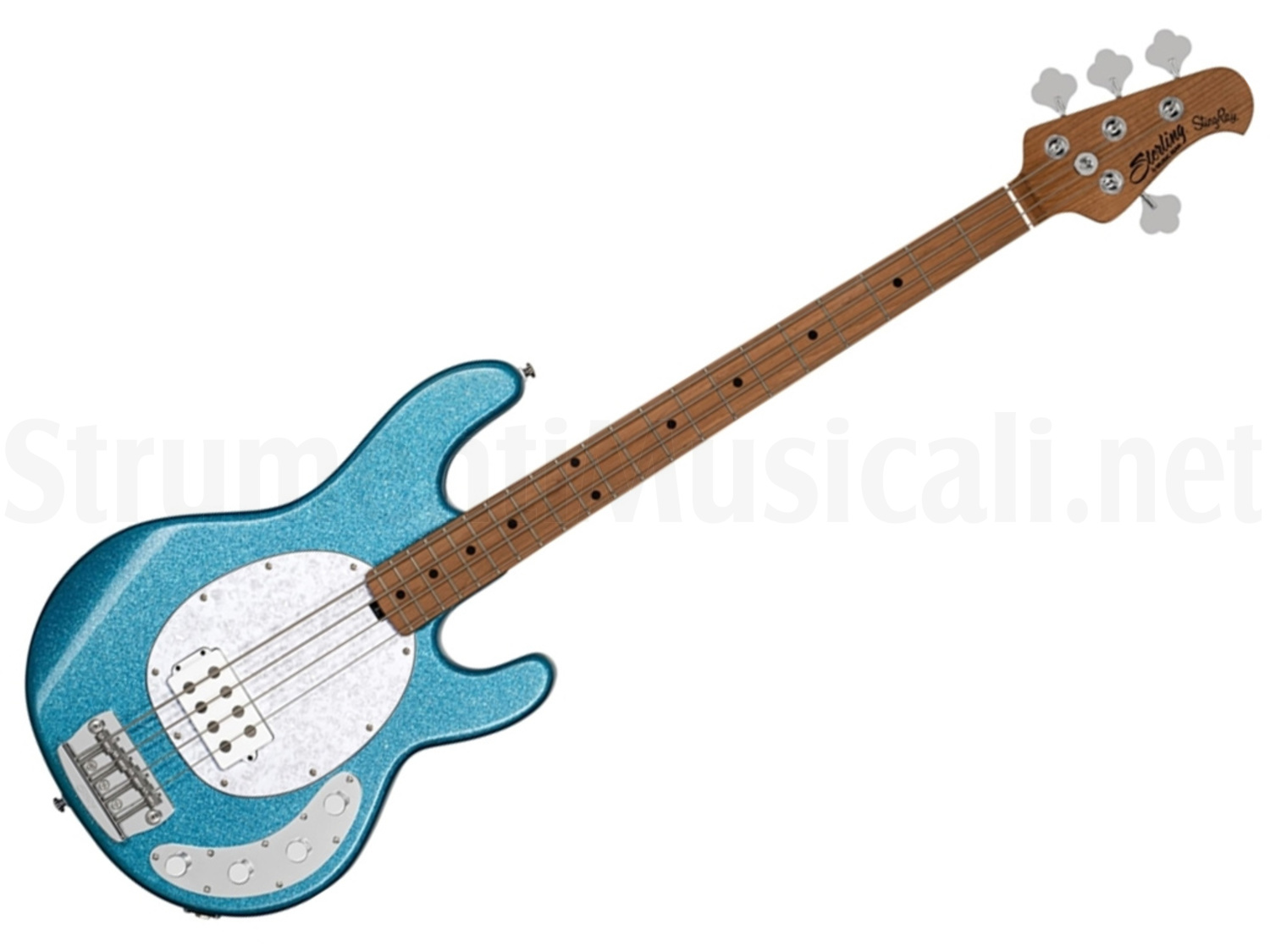 STERLING BY MUSIC MAN StingRay Ray34 Blue Sparkle | Strumenti Musicali .net