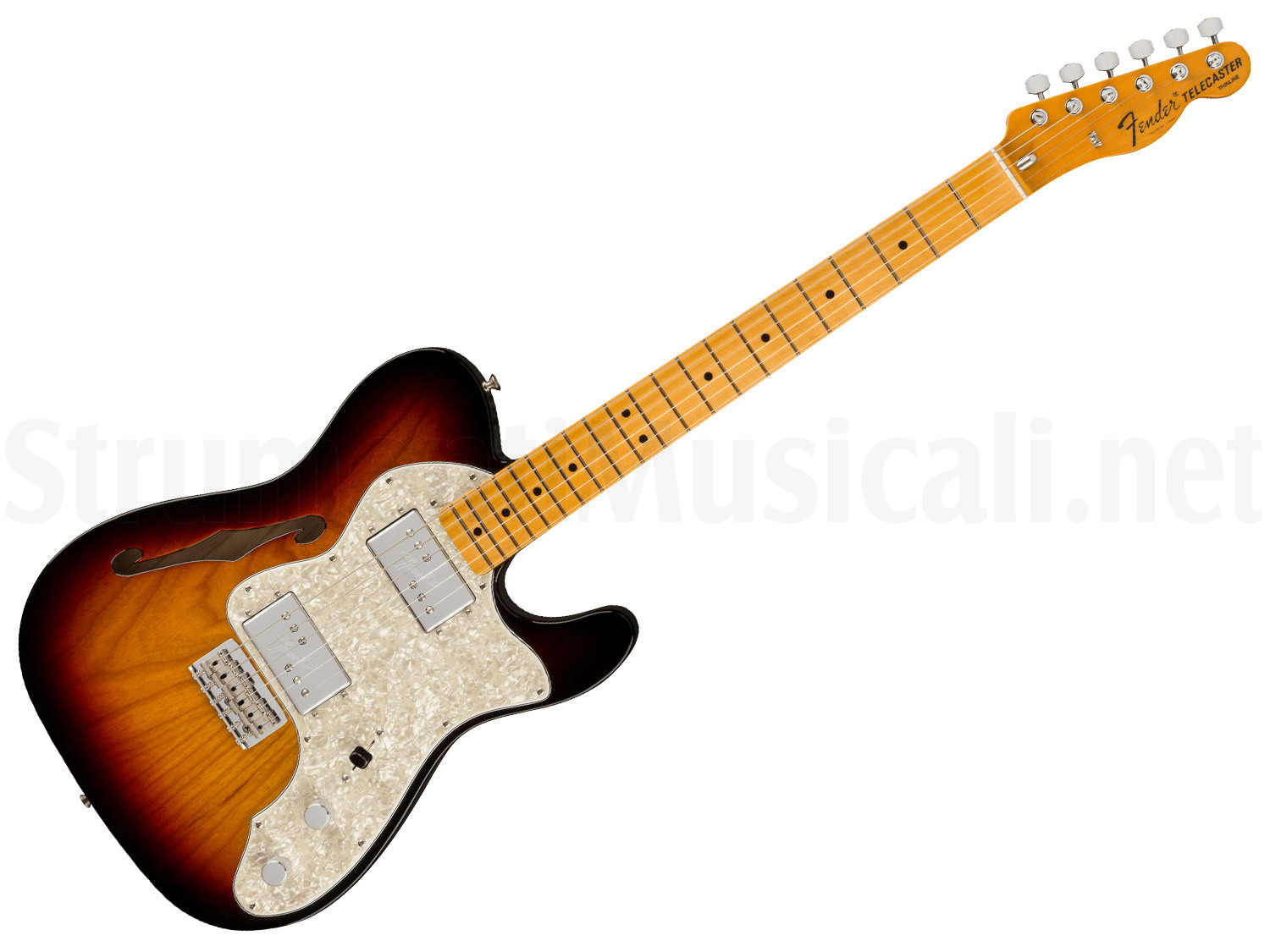 FENDER American Vintage II 1972 Telecaster Thinline HH MN 3-Color ...