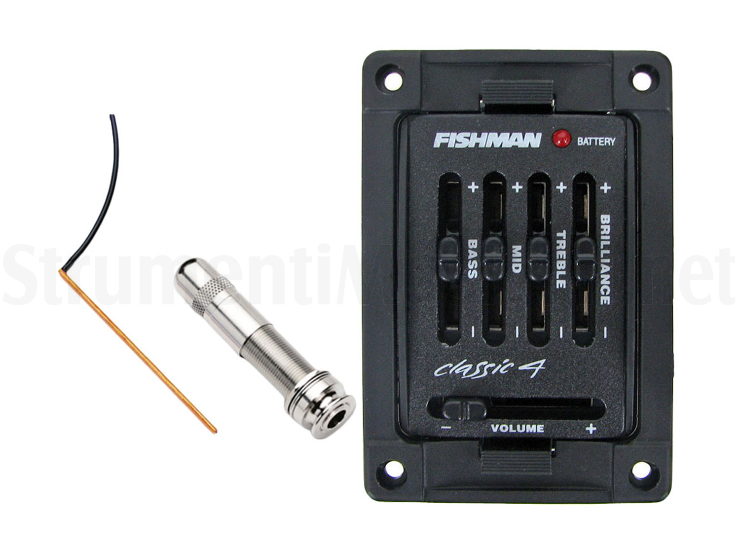 FISHMAN OEM-CL4-003 Classic 4 - with TM-7 Jack & Sonicore Pickup | Strumenti Musicali .net