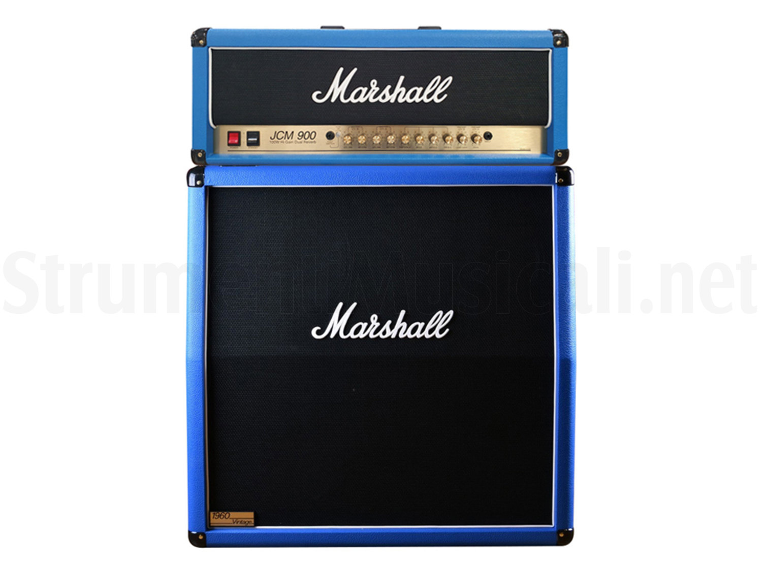 MARSHALL JCM900 4100 + 1960AV Bright Blue - Design Store LTD ...