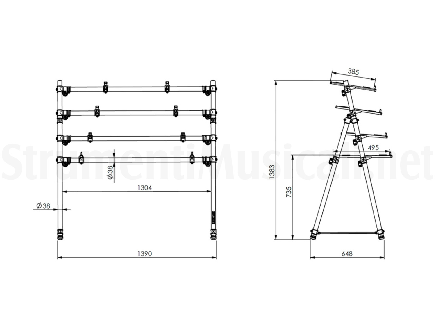 QUIKLOK MKS4 Multi Keyboard Stand | Strumenti Musicali .net