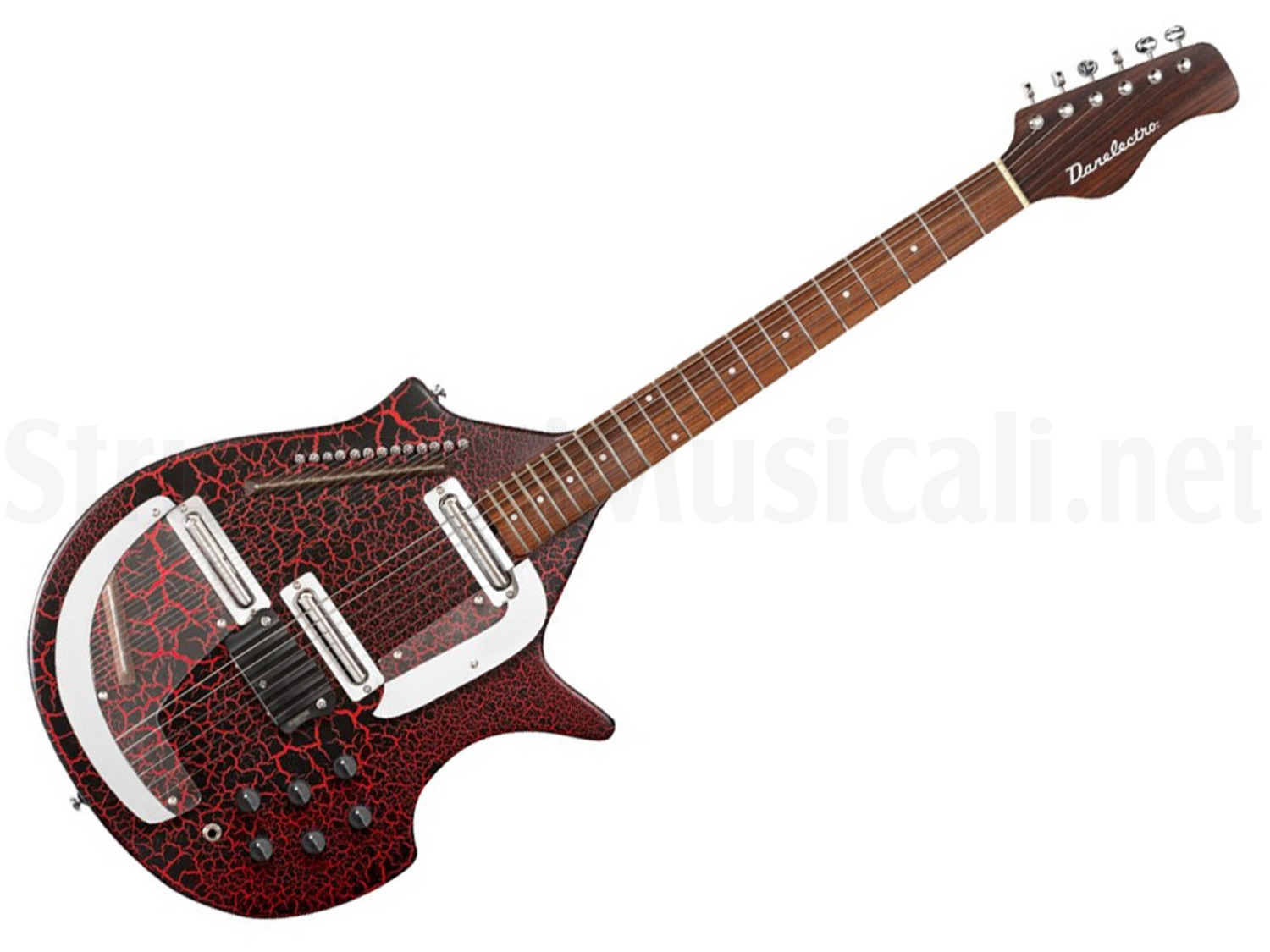 DANELECTRO Sitar Red Crackle | Strumenti Musicali .net