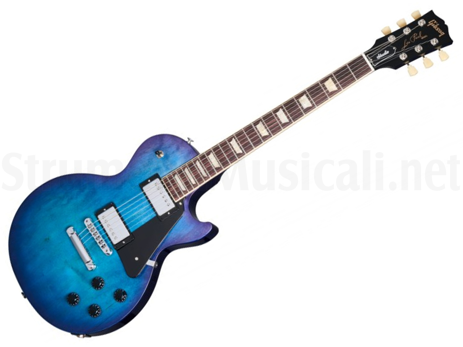 GIBSON Les Paul Studio Blueberry Burst (Black Trim) | Strumenti ...
