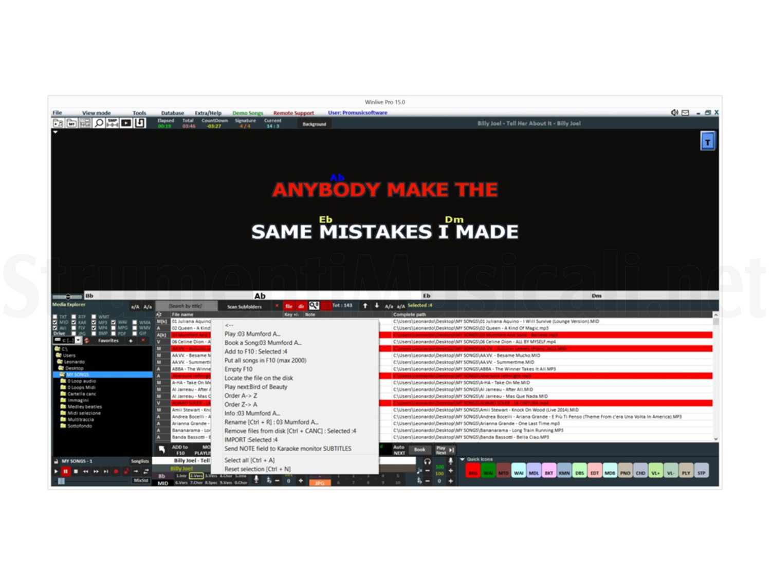 WINLIVE Pro 15 | Strumenti Musicali .net
