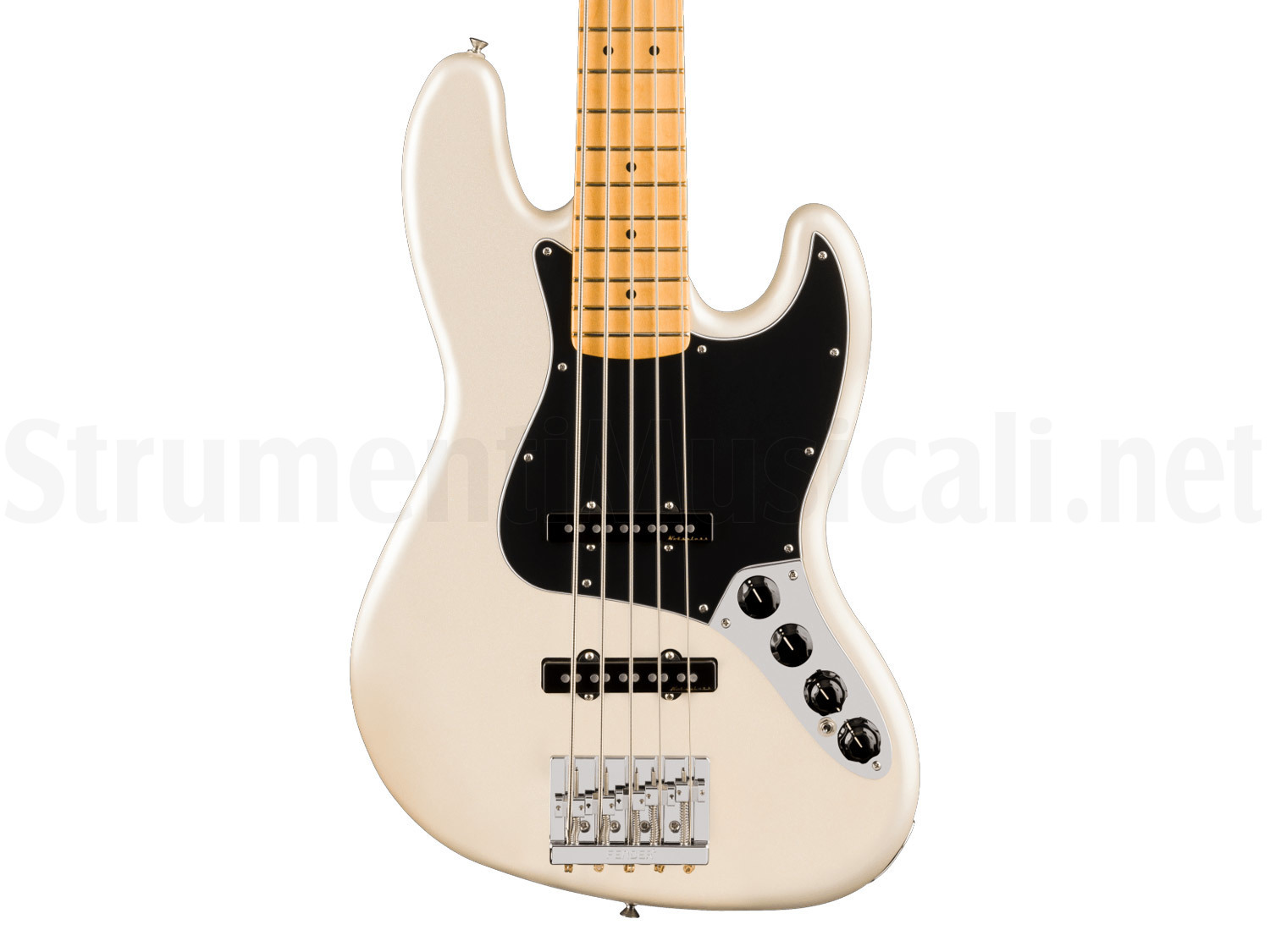 FENDER Player II Modified Active Jazz Bass V MP Olympic Pearl a Roma e ...