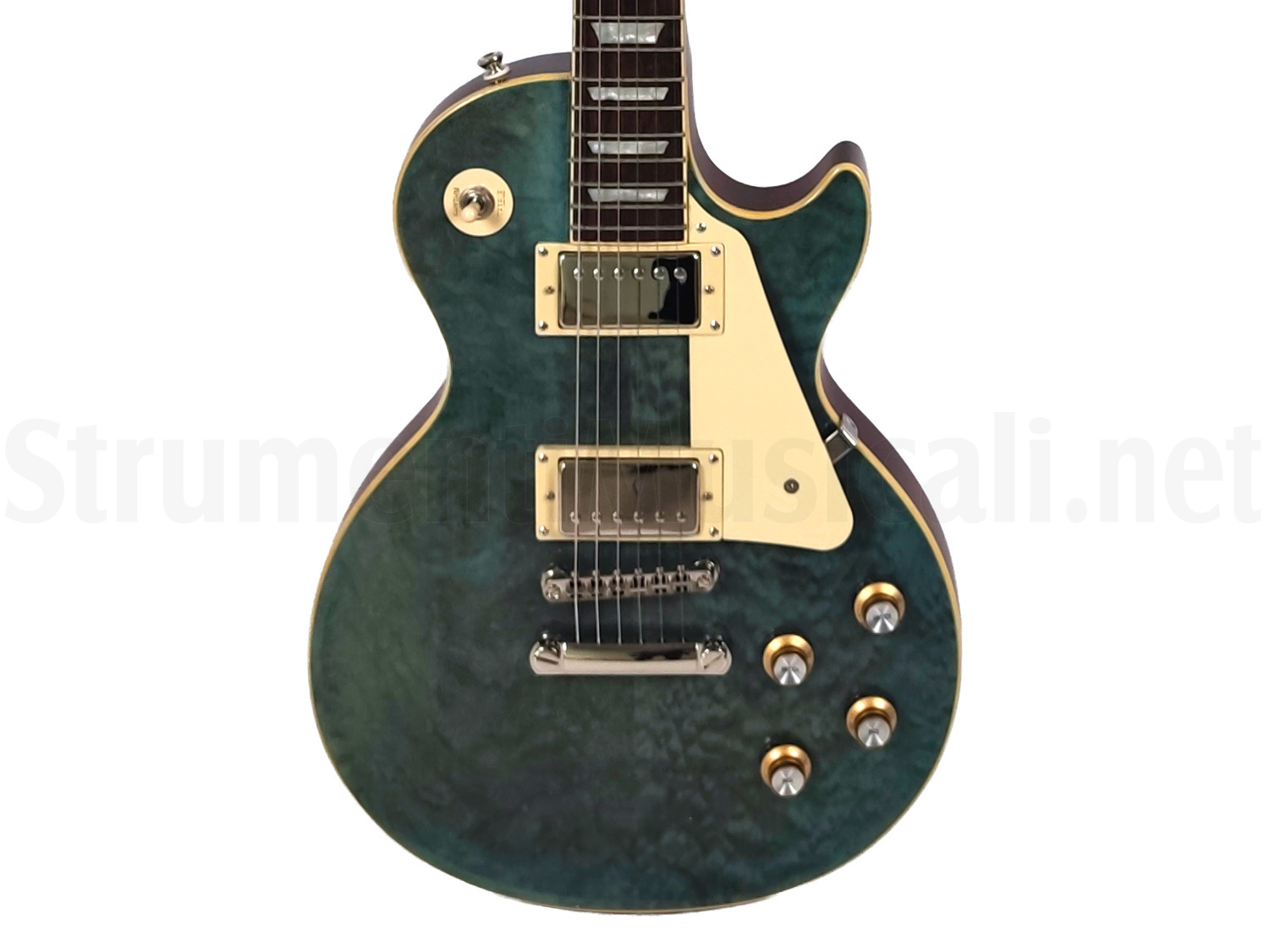 EPIPHONE Les Paul Standard 60s Quilt Translucent Blue | Strumenti ...