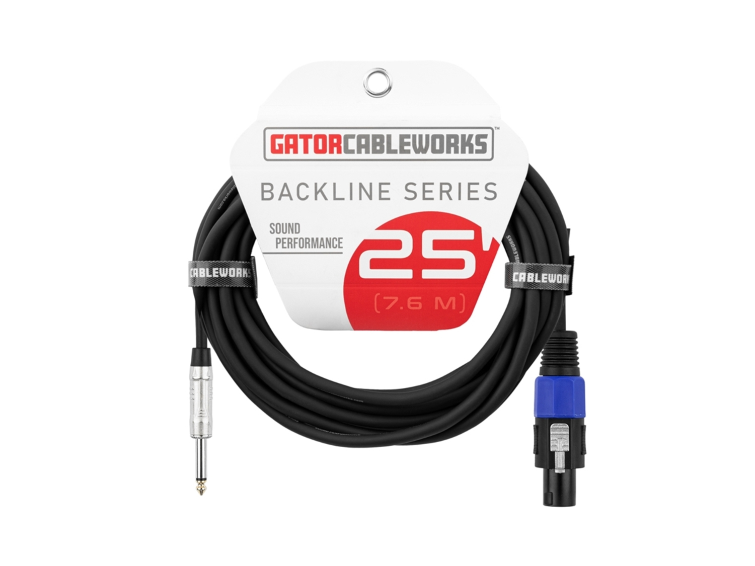 GATOR Gcwb-spk-25-1tl Cavo Speaker Jack Ts Dritto/speakon 7.6 M Serie ...