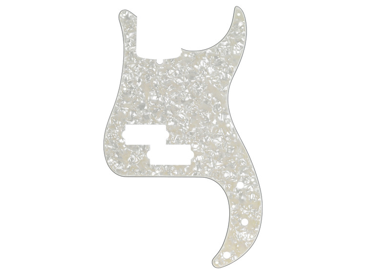 FENDER Modern Style Precision Bass 13-Hole Pickguard Aged White Pearl a ...